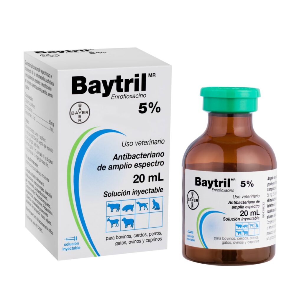 Baytril 5% INJ. 100 ml. – POBLETE Y POBLETE LIMITADA